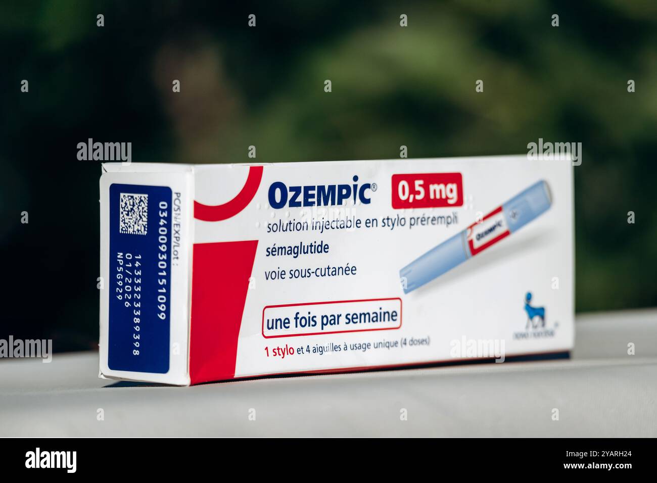 Nice, France - October 15, 2024: Close-up of the well-known diabetes ...