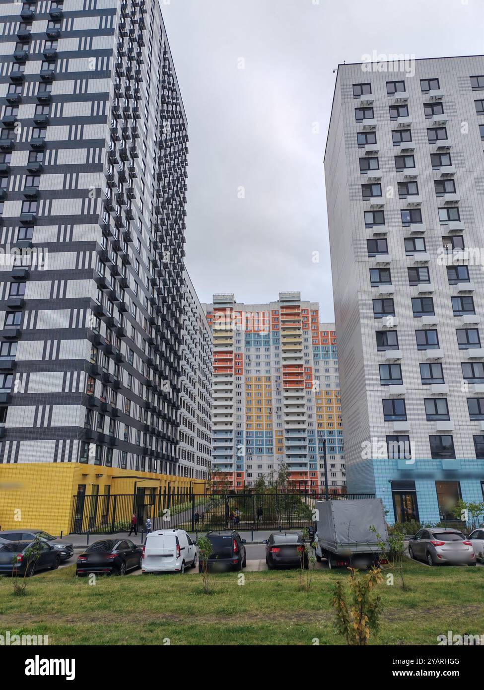 Pastel colored high rise hi-res stock photography and images - Alamy