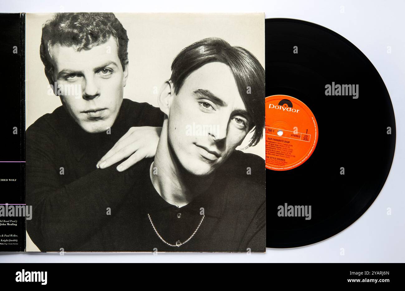 Inner gatefold and vinyl of Our Favourite Shop, the second studio album ...