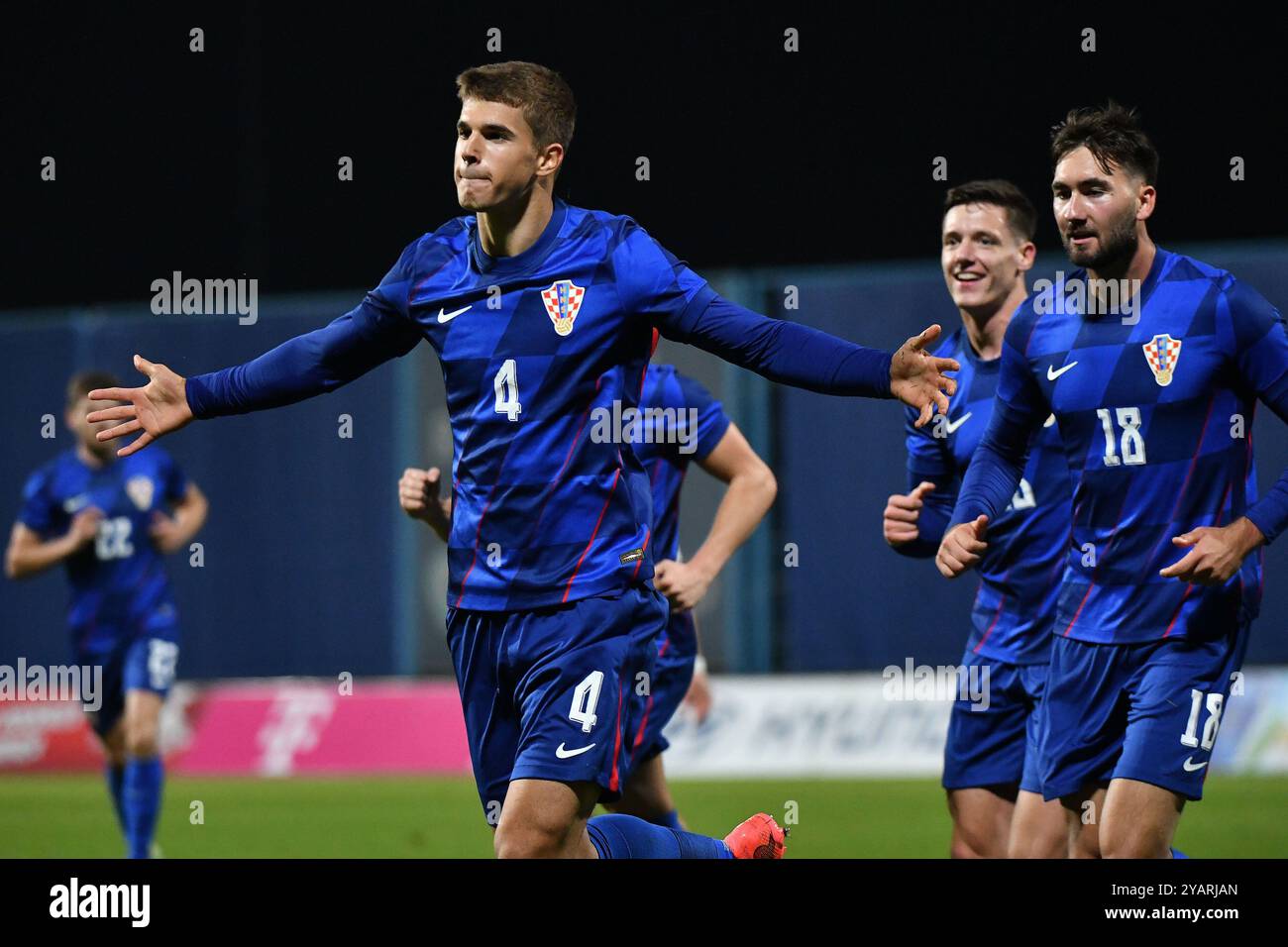 Koprivnica, Croatia. 15th Oct, 2024. Luka Vuskovic of Croatia U-21 ...