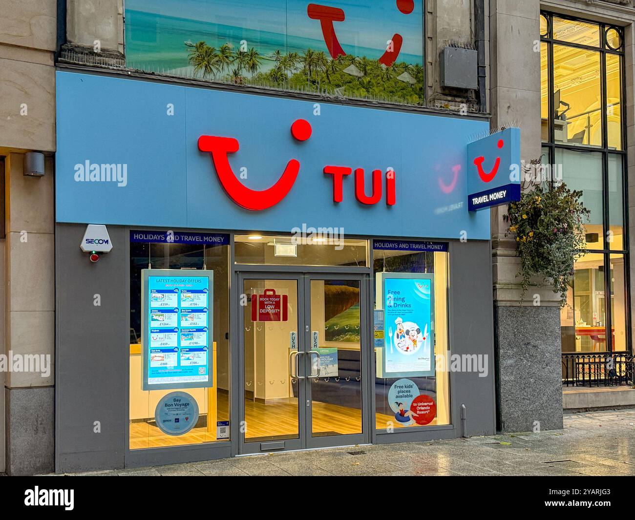 Cardiff, Wales - 6 October 2024L Front exterior view of the branch of ...