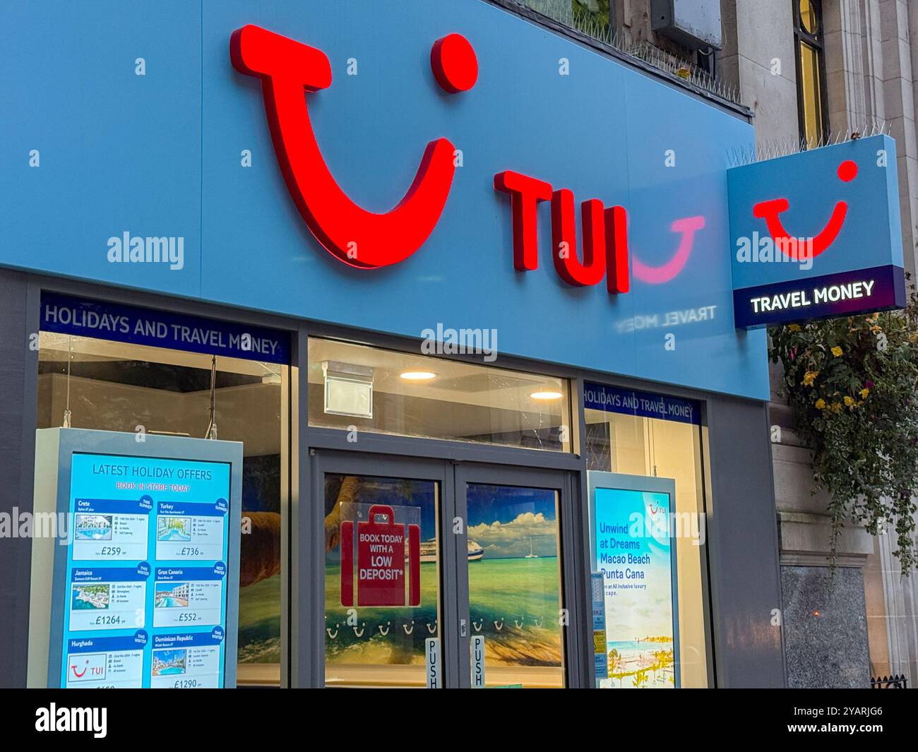 Cardiff, Wales - 6 October 2024L Front exterior view of the branch of ...