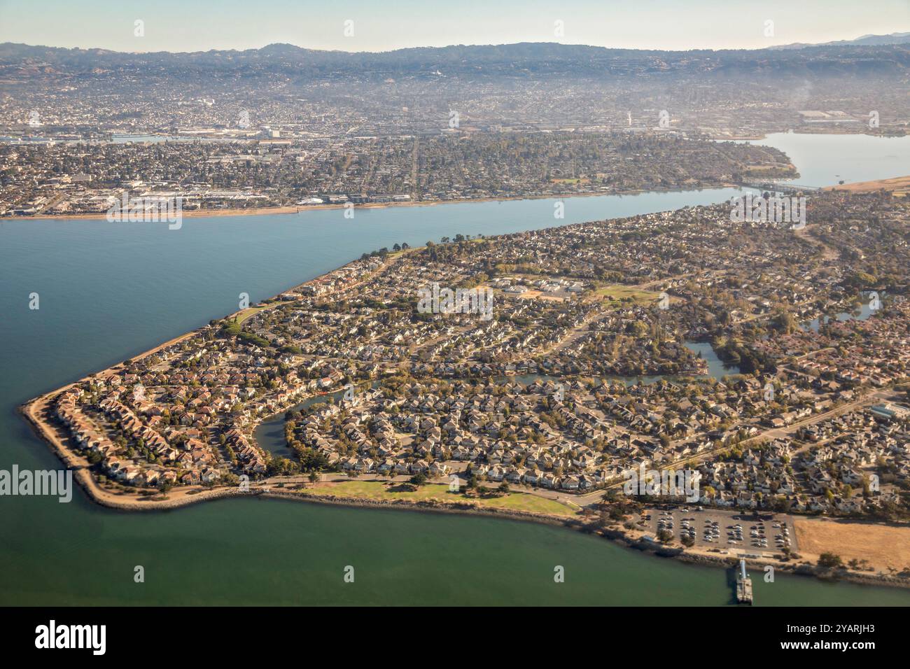 Alameda, California - Housing developments on Bay Farm Island on San ...