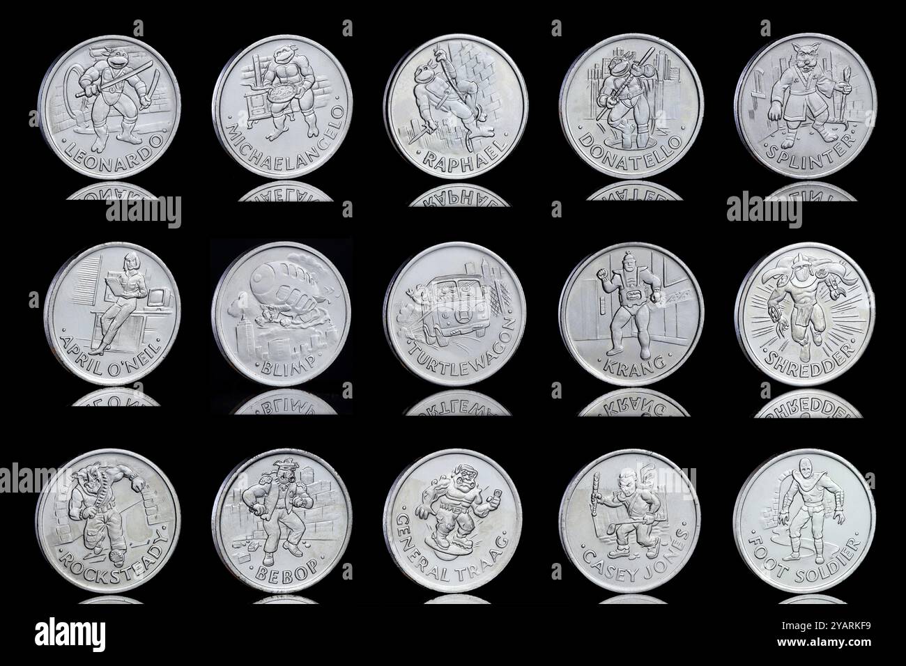 Teenage Mutant Hero Turtles Medal Collection released back in 1996 ...