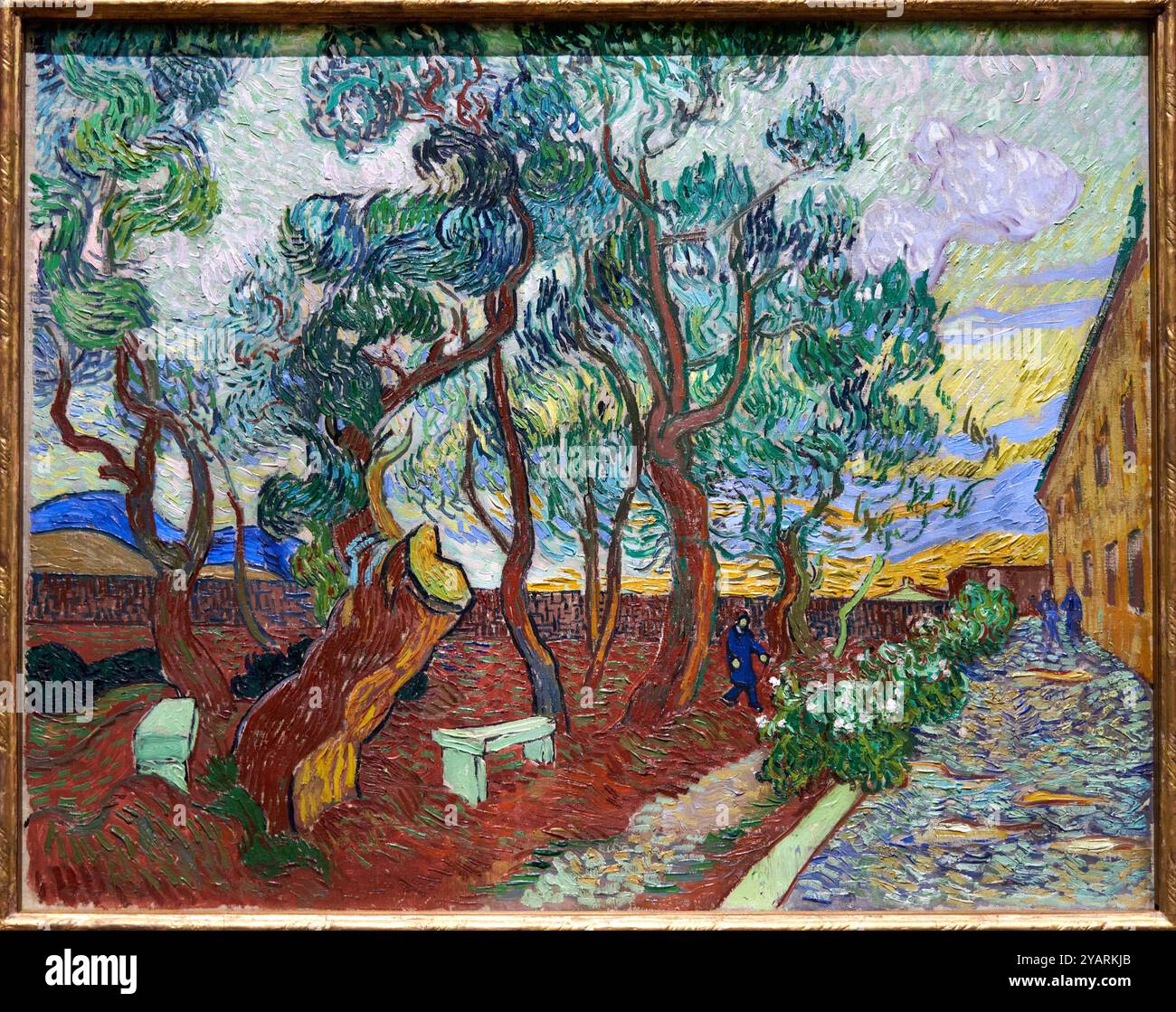 The Park of the Hospital at Saint-Rémy, 1889, Vincent Van Gogh (1853 ...