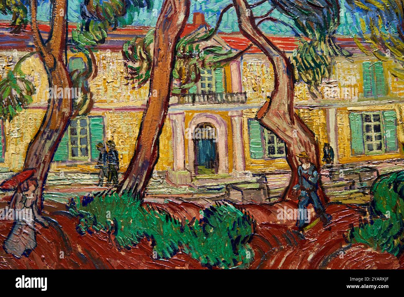 Detail, Hospital at Saint-Rémy, 1889, Vincent Van Gogh (1853-1890), Poets & Lovers Exhibition ...
