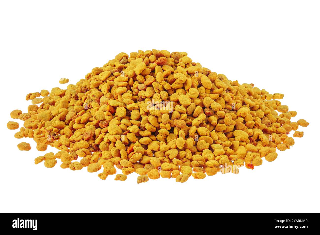 Bee pollen grains isolated on white background Stock Photo - Alamy