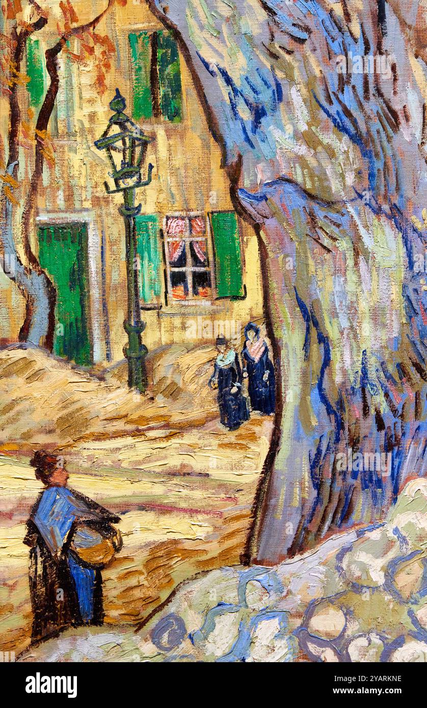 Detail, The Large Plane Trees (Road Menders at Saint-Rémy), 1889 ...