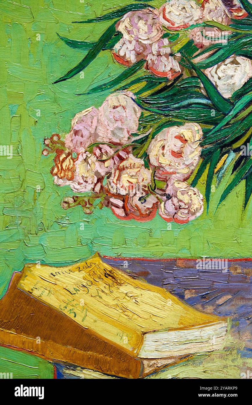 Detail, Oleanders, 1888, Vincent Van Gogh (1853-1890), Poets & Lovers ...