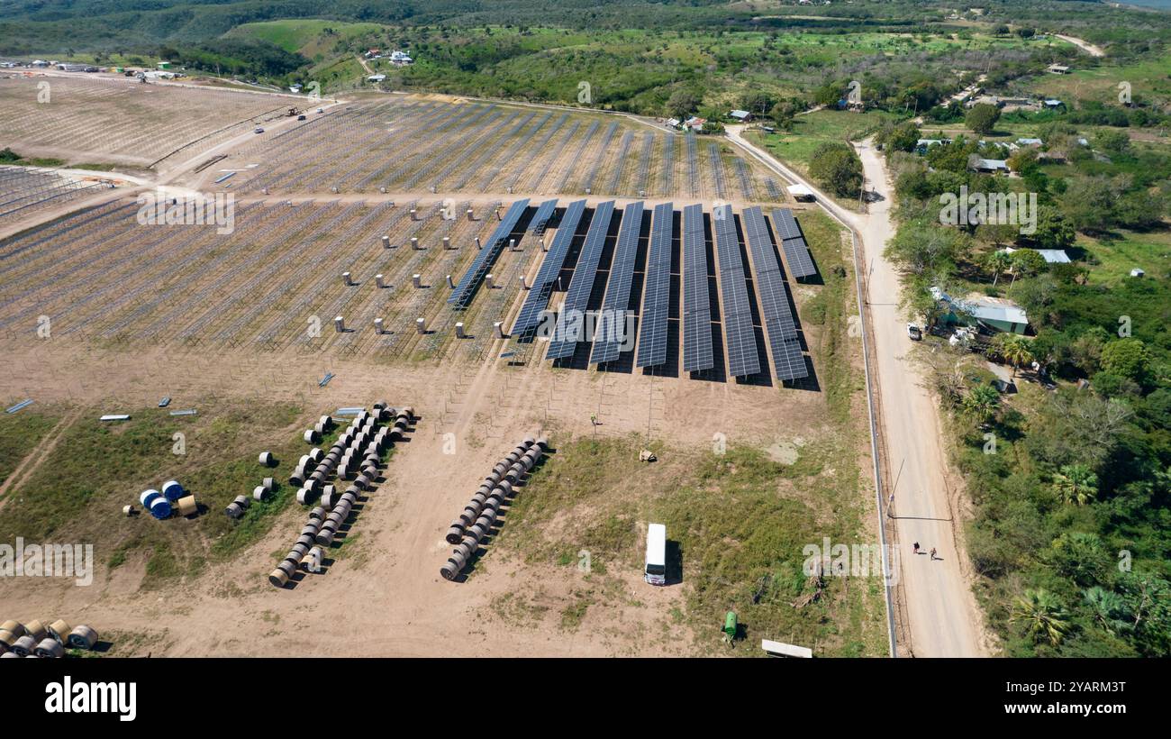 Sola farm utility scale seen from drone in 2024 Stock Photo - Alamy