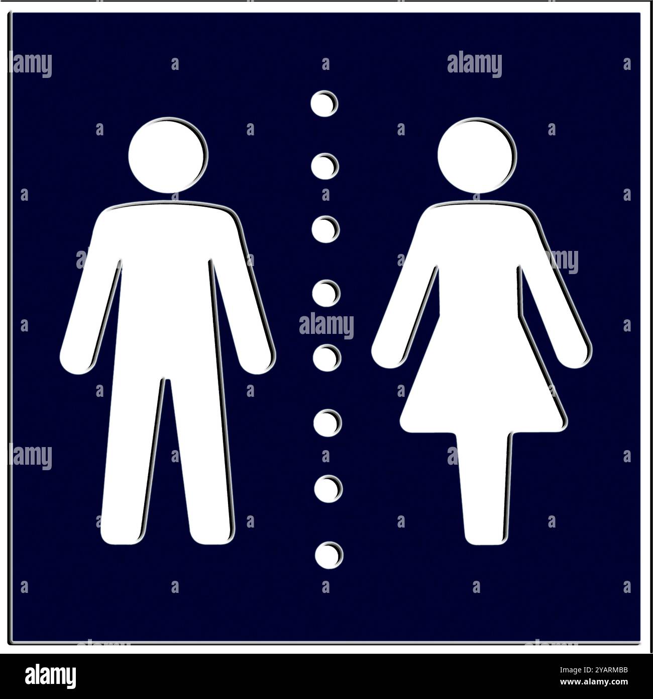 Man and Woman sign to separate male from female gender for toilets ...
