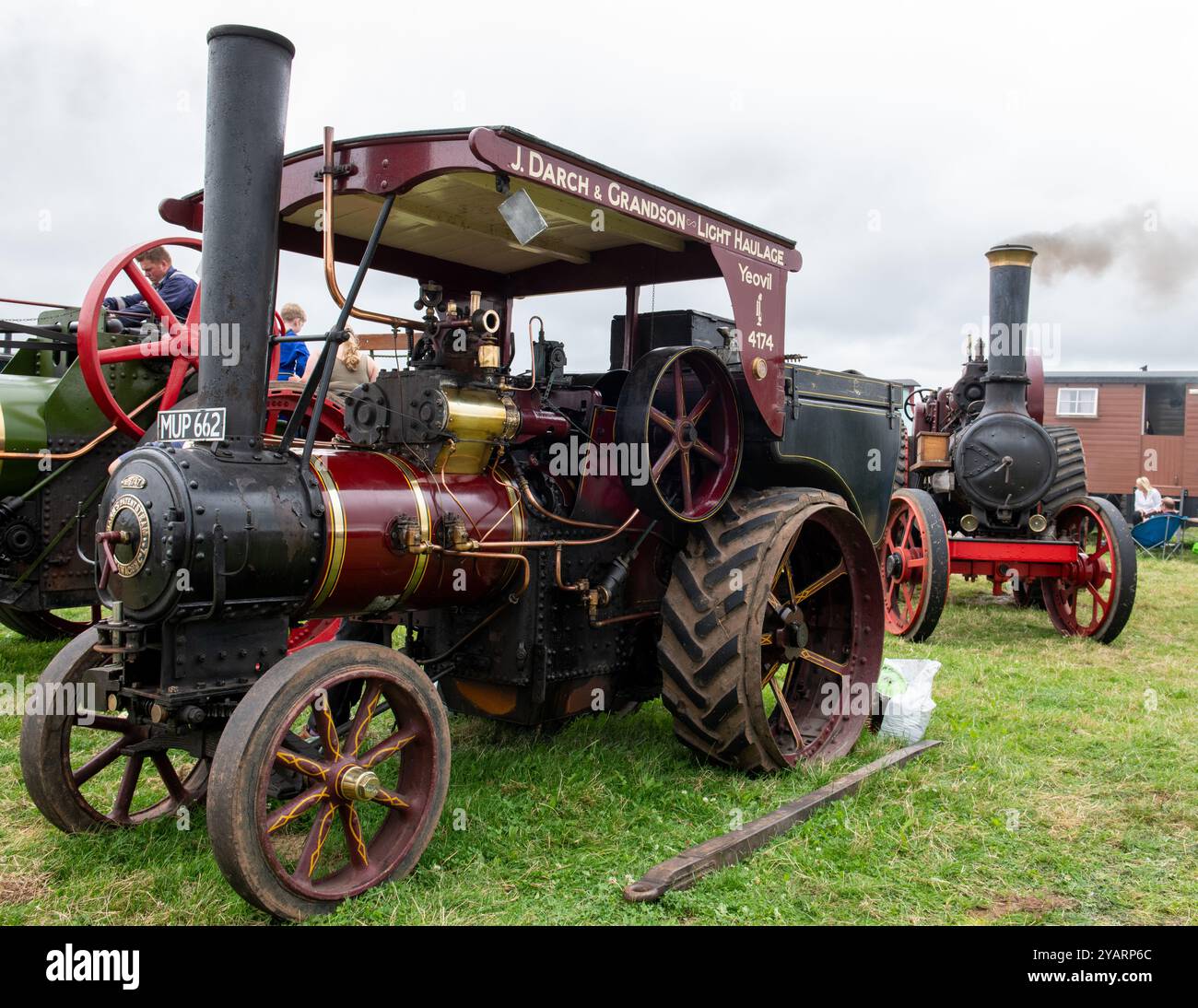 Low Ham.Somerset.United Kingdom.July 20th 2024.A Mann traction engine ...