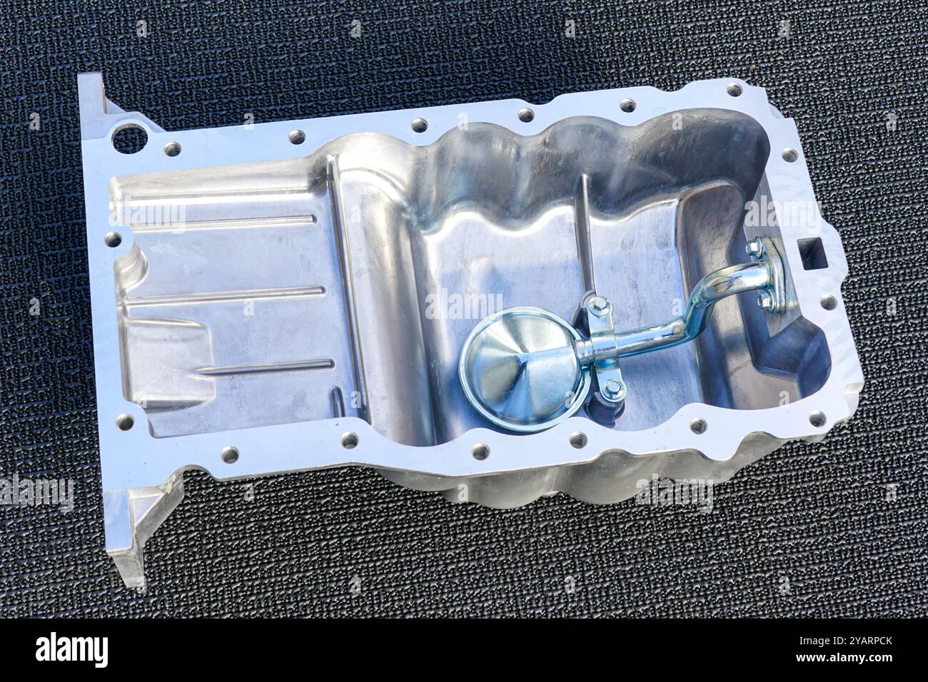 Passenger car engine new aluminum oil sump cover with oil receiver tube ...