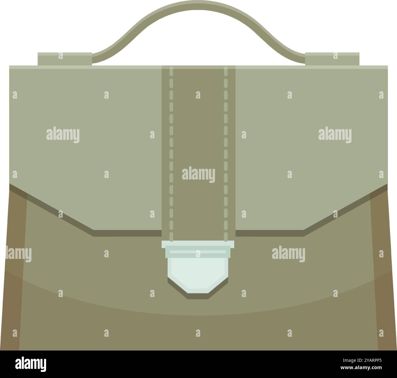 Classic leather briefcase with a secure metal clasp, ideal for ...