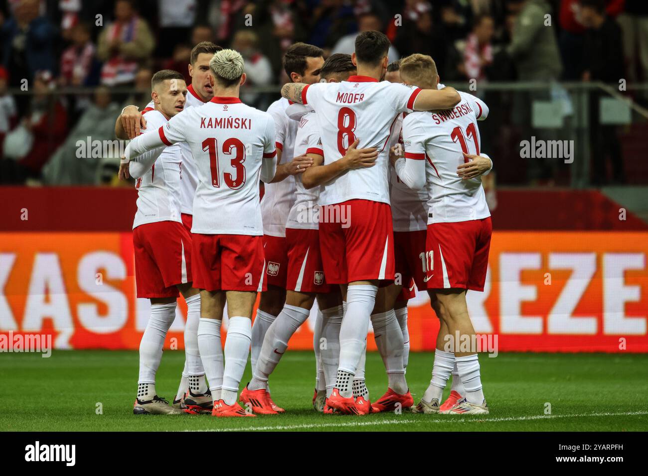Warsaw, Poland, 15th October, 2024, football 2024 2025 UEFA Nations ...
