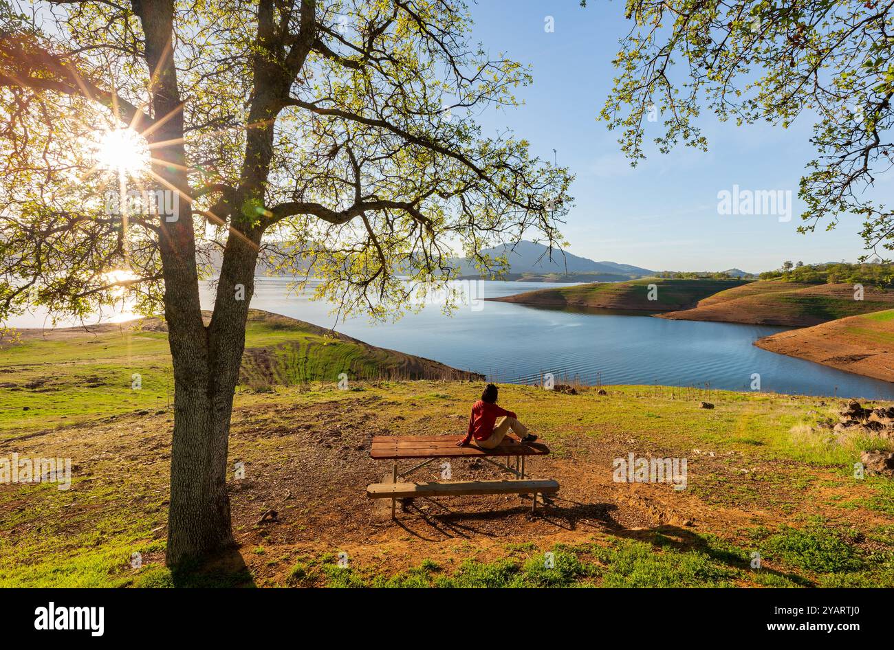 Sunny View Of The Landscape Of San Luis Reservoir State Recreation Area