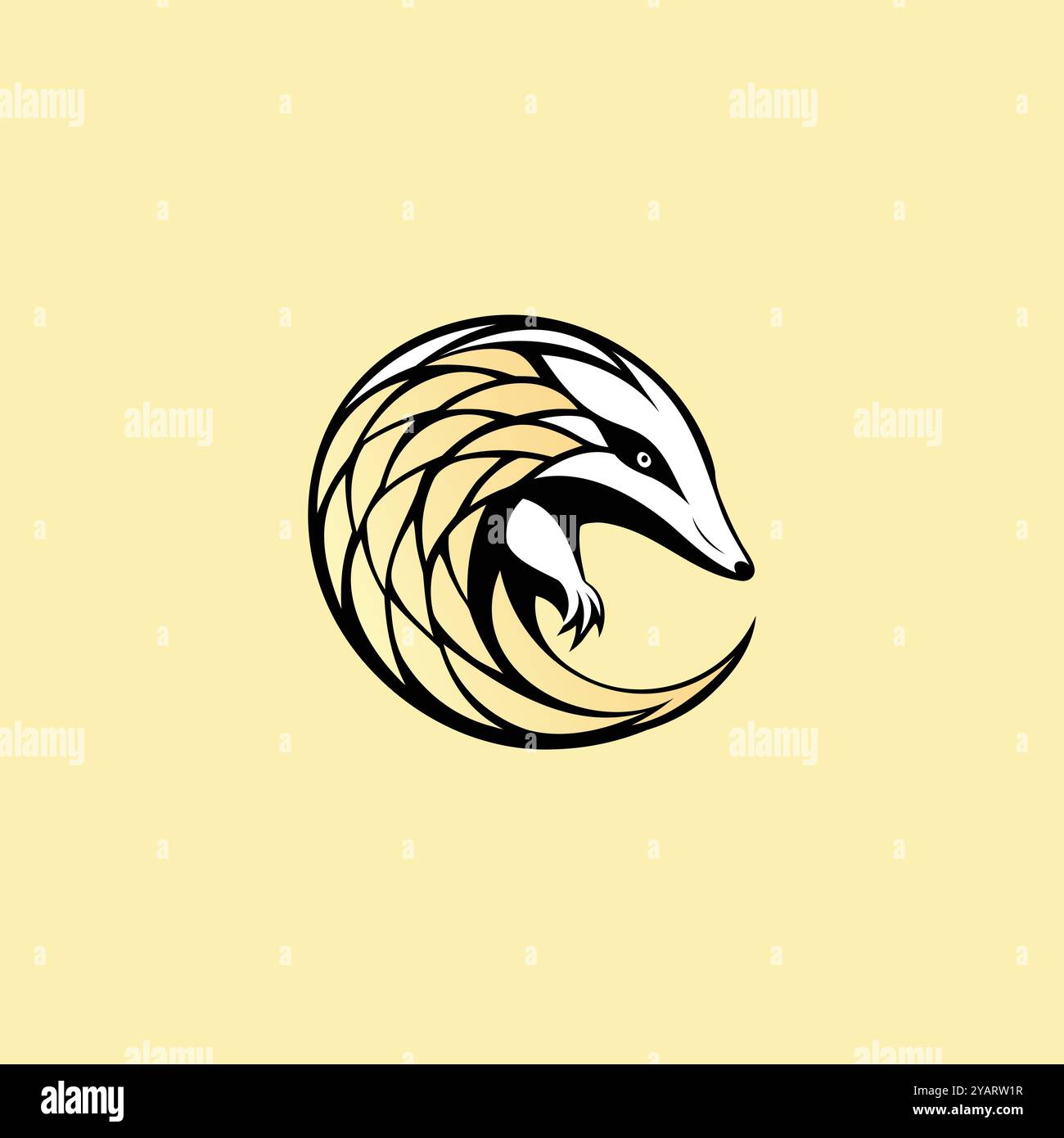 Pangolin logo design hi-res stock photography and images - Alamy