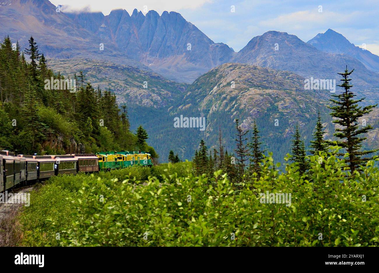 White Pass Railroad Skagway Alaska Stock Photo - Alamy