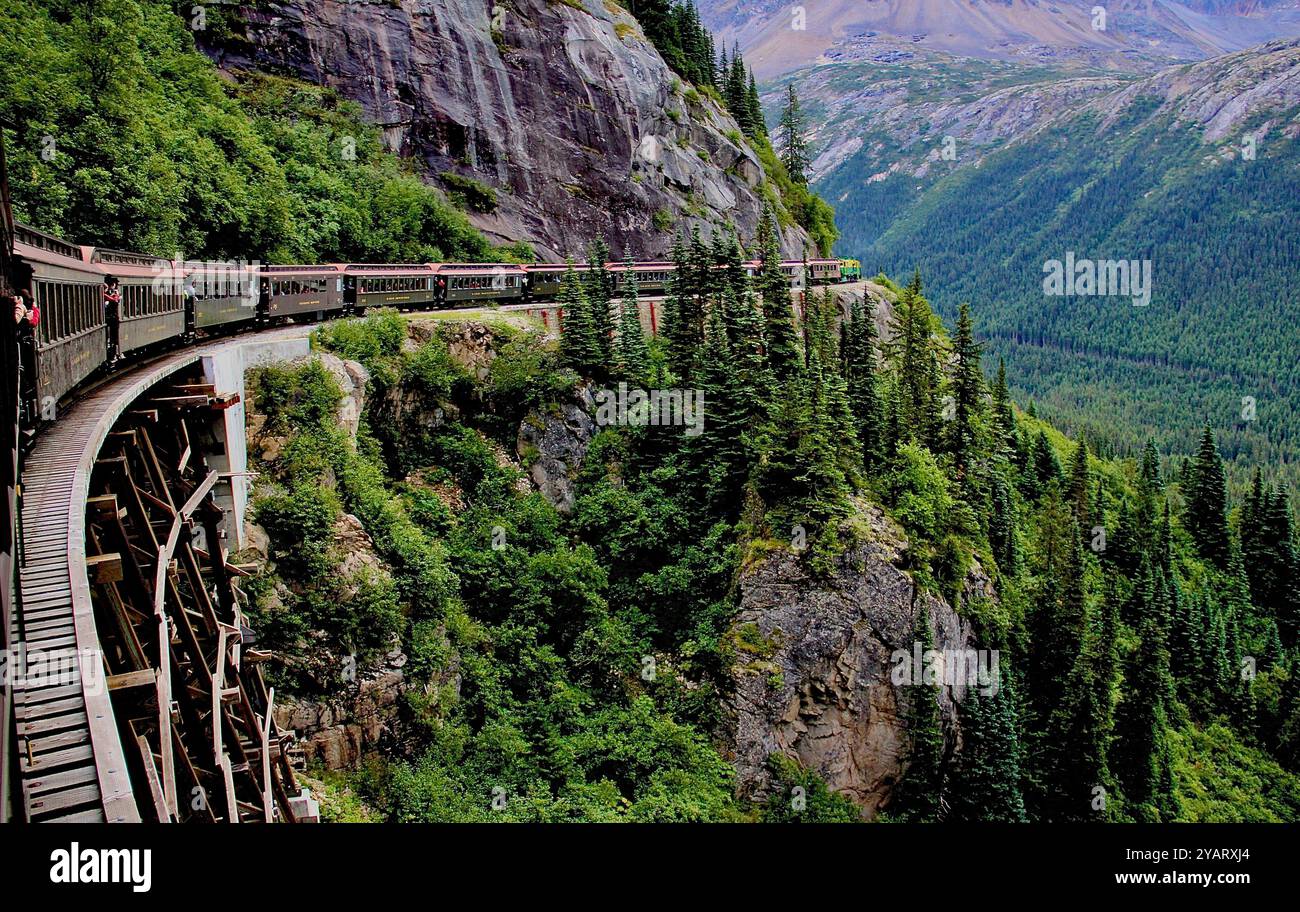 White Pass Railroad Skagway Alaska Stock Photo - Alamy