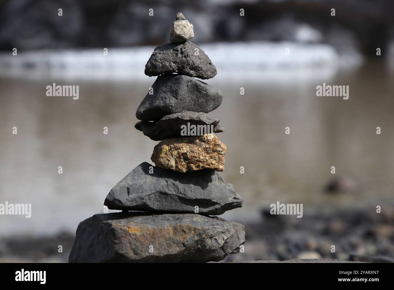 Landscape picture on Iceland, Svinafellsjokull, Glacial Lakes, Stone ...