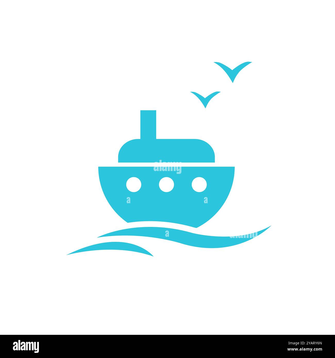 Ship on sea from Stock Vector Images - Alamy