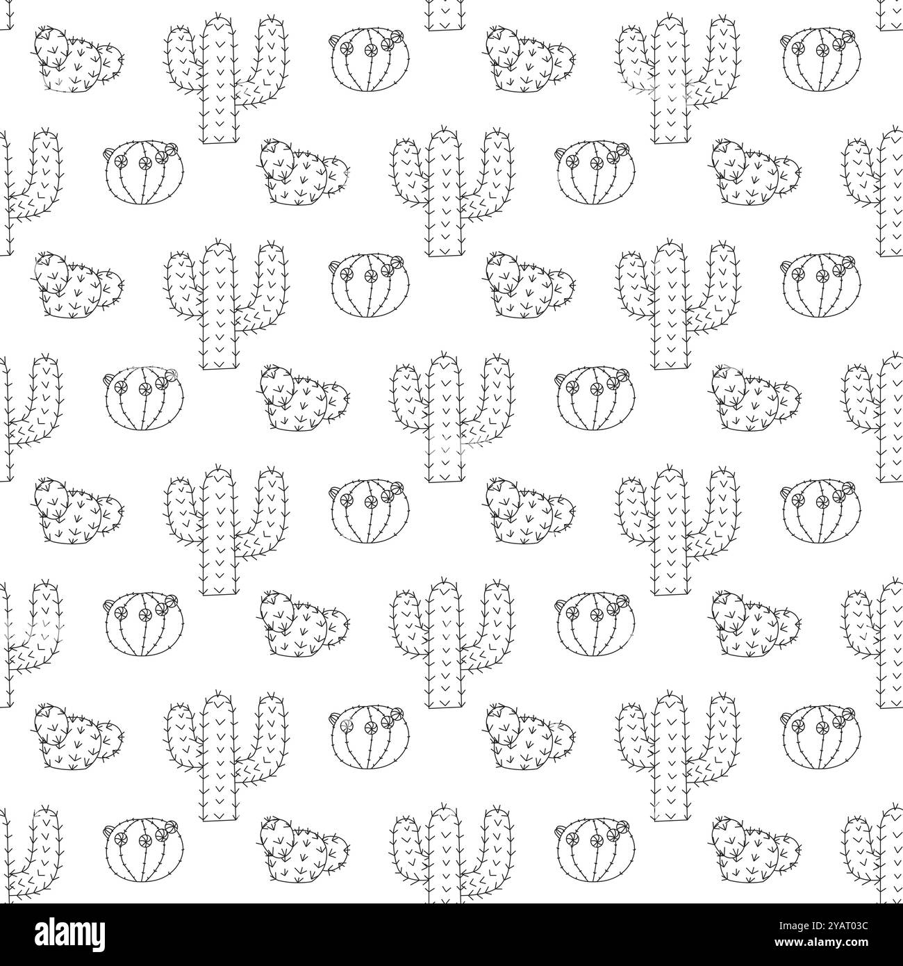 Cacti large Stock Vector Images - Alamy
