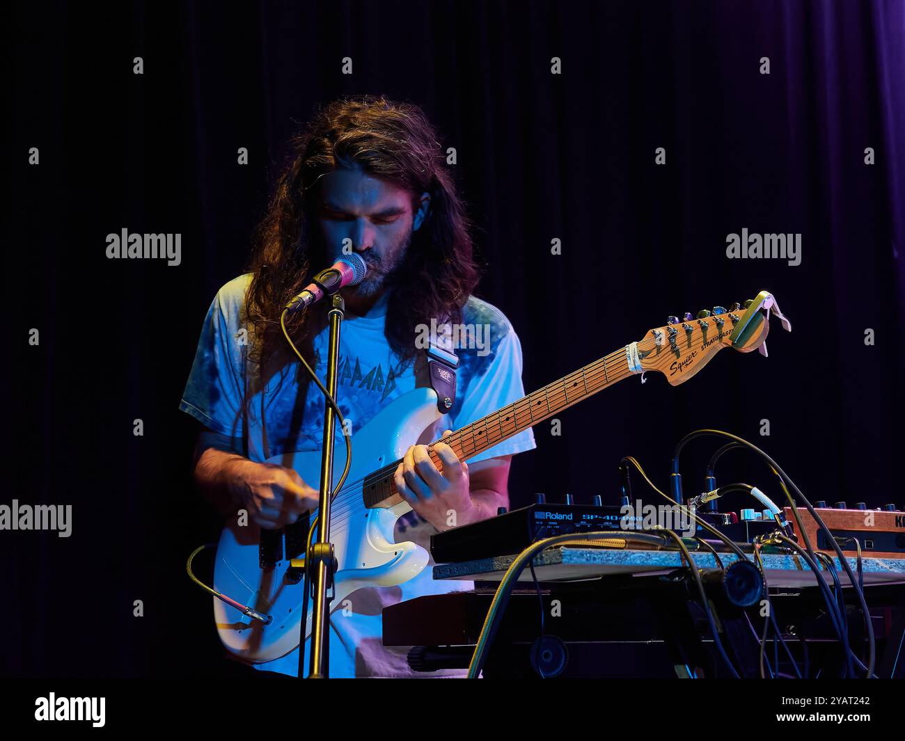 Preoccupations during their concert at Sala Upload, Barcelona, Spain ...