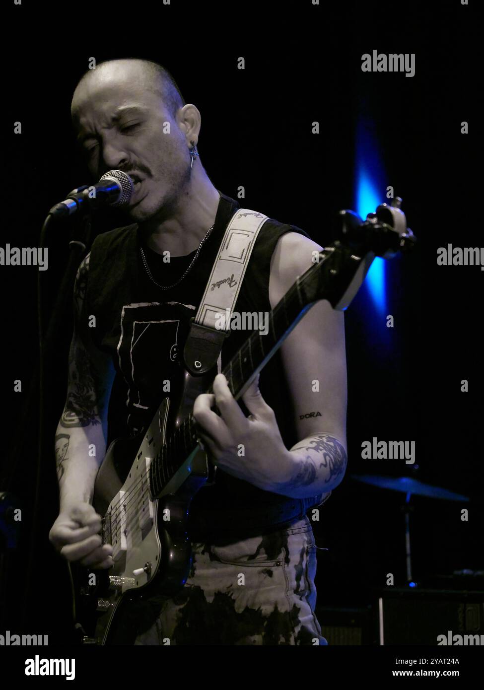 Mausoleo during their concert at Sala Upload, Barcelona, Spain. Photo ...