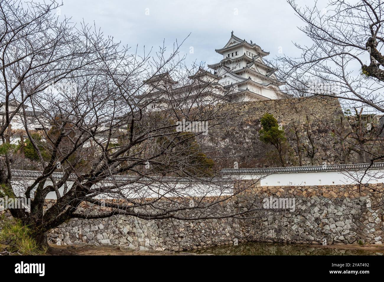 Himeji, Japan - Januari 6, 2020. Exterior of the world-famous Himeji ...