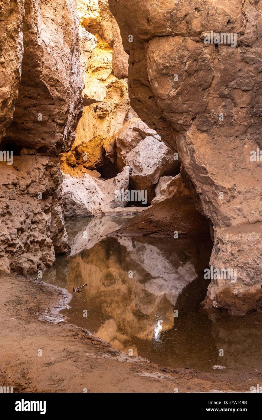 Impression of the interior of the sesriem canyon in the Namibian ...