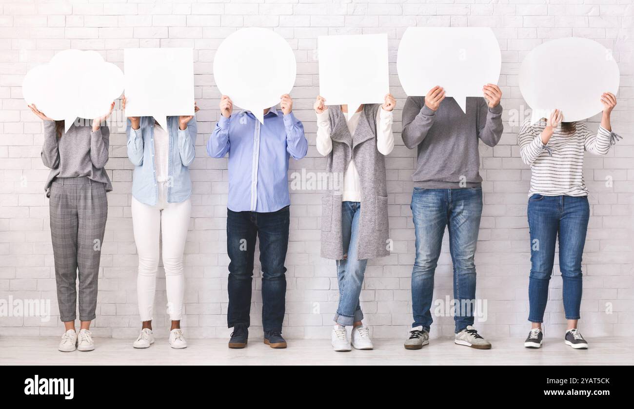 Group diverse people hiding hi-res stock photography and images - Alamy