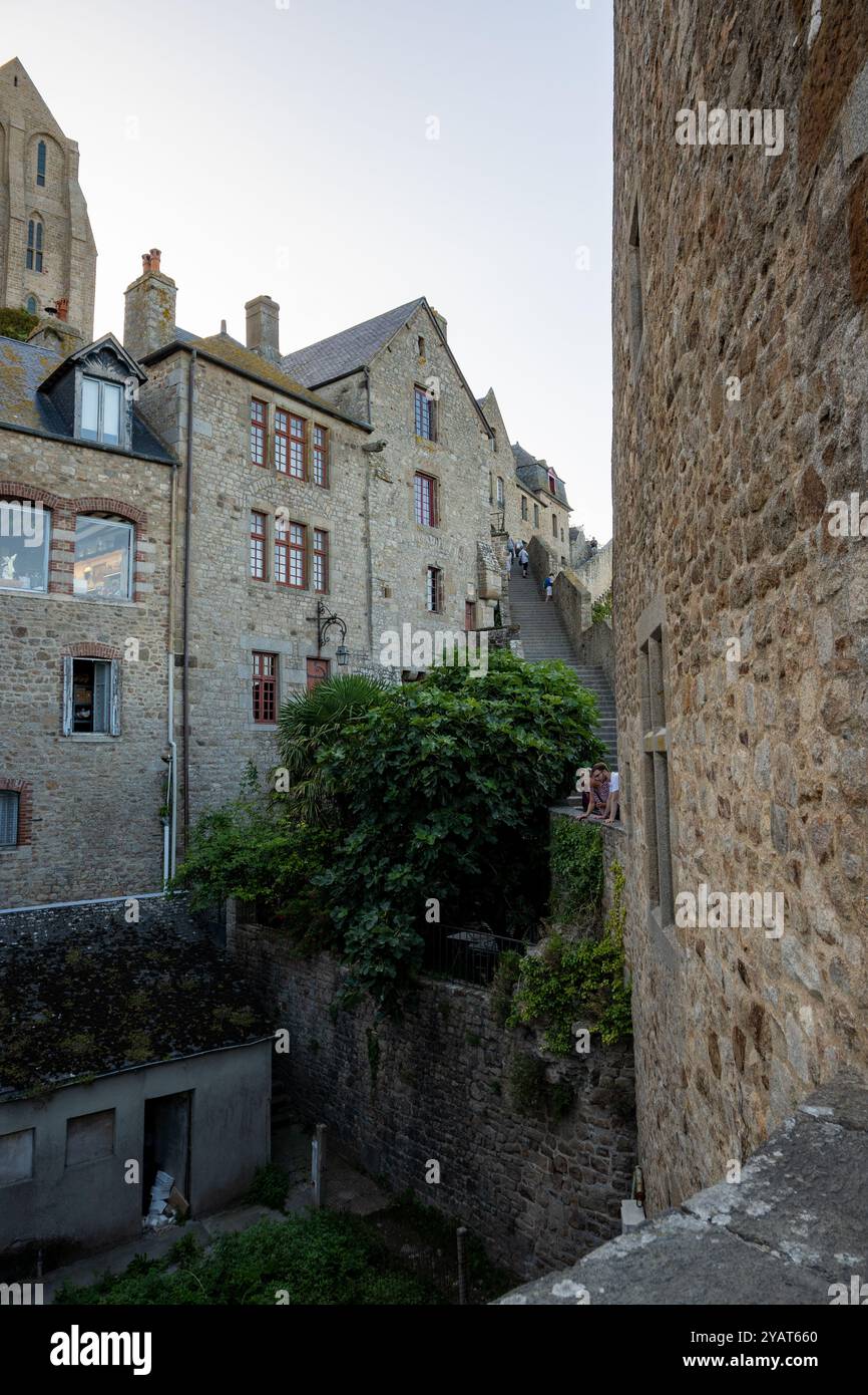 Mont Saint-Michel's Abbey, "La Merveille", Normandy, France Stock Photo ...