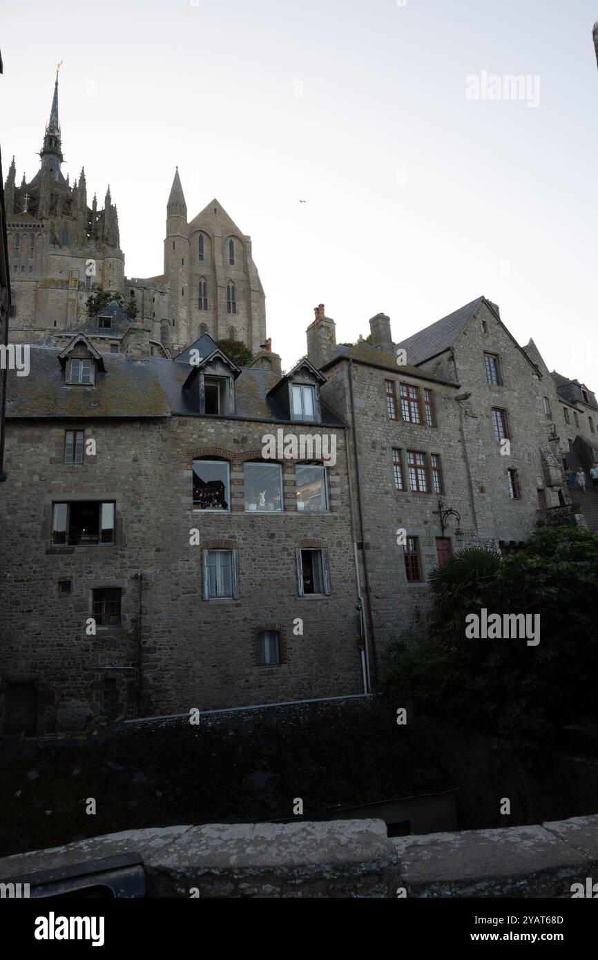 Mont Saint-Michel's Abbey, "La Merveille", Normandy, France Stock Photo ...
