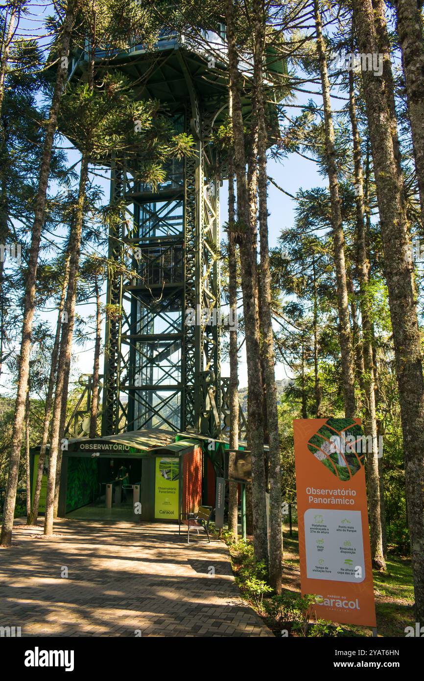 Canela, Brazil - October 15th 2024: Tower of the Panoramic Observatory ...