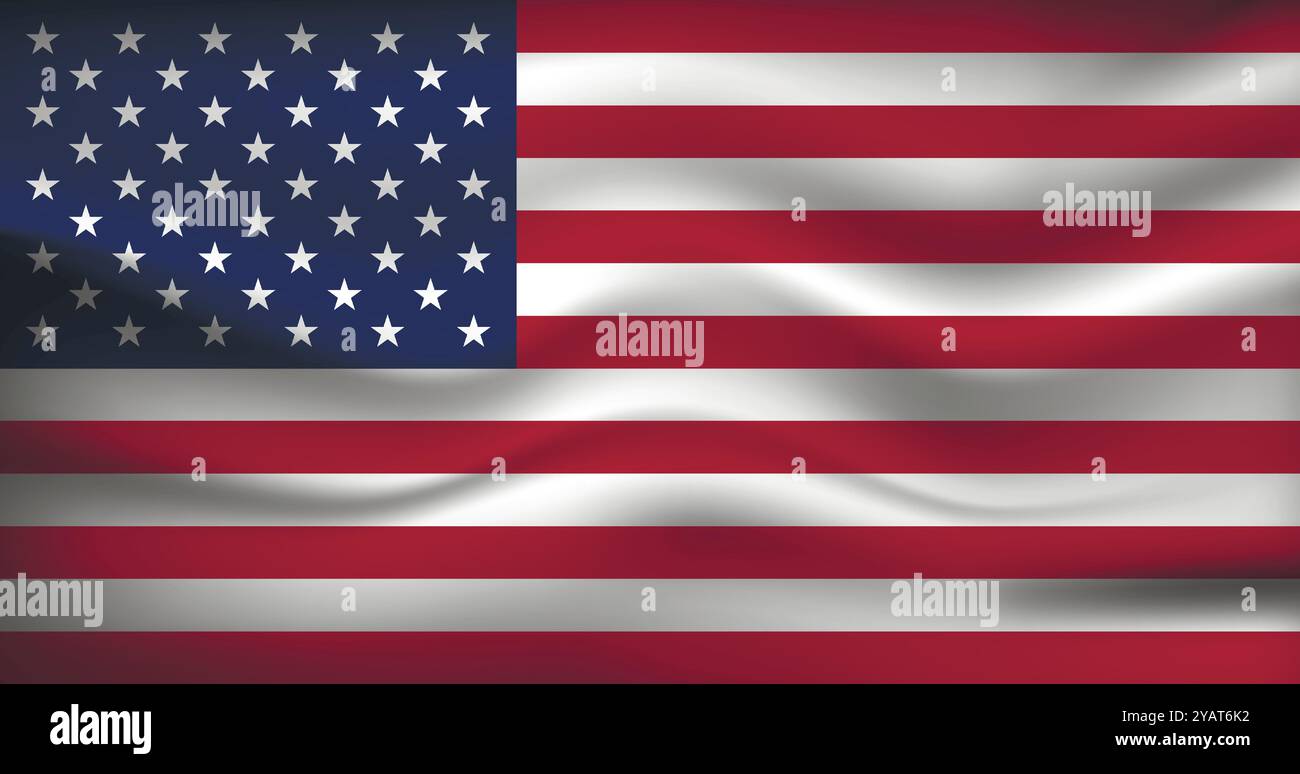 Flag of USA, The United States of America. American national symbol in ...