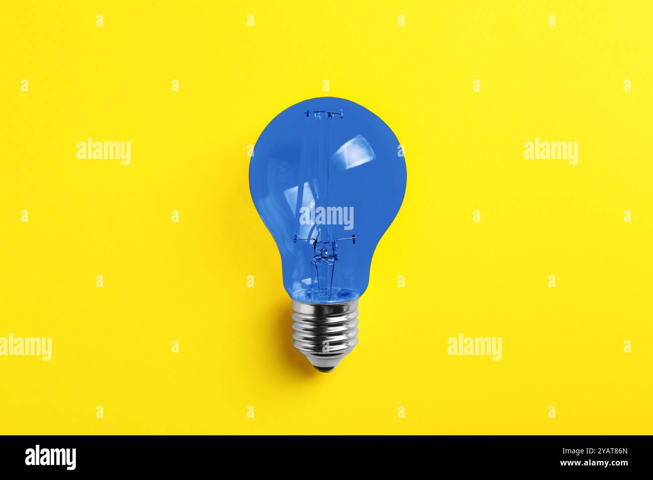 One blue light bulb hi-res stock photography and images - Alamy