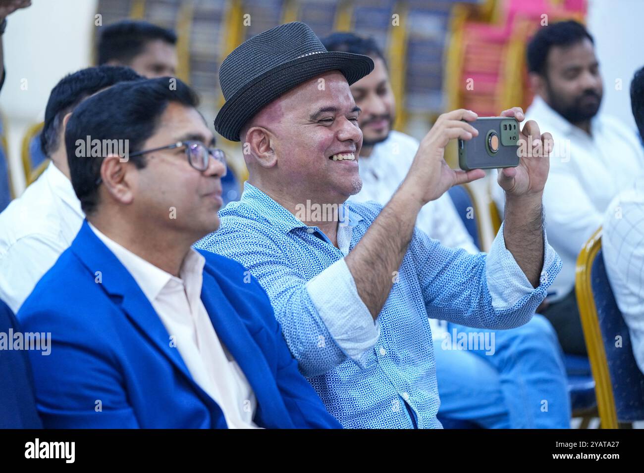 Guests at the Indian badminton legend Prakash Padukone in Qatar meet ...