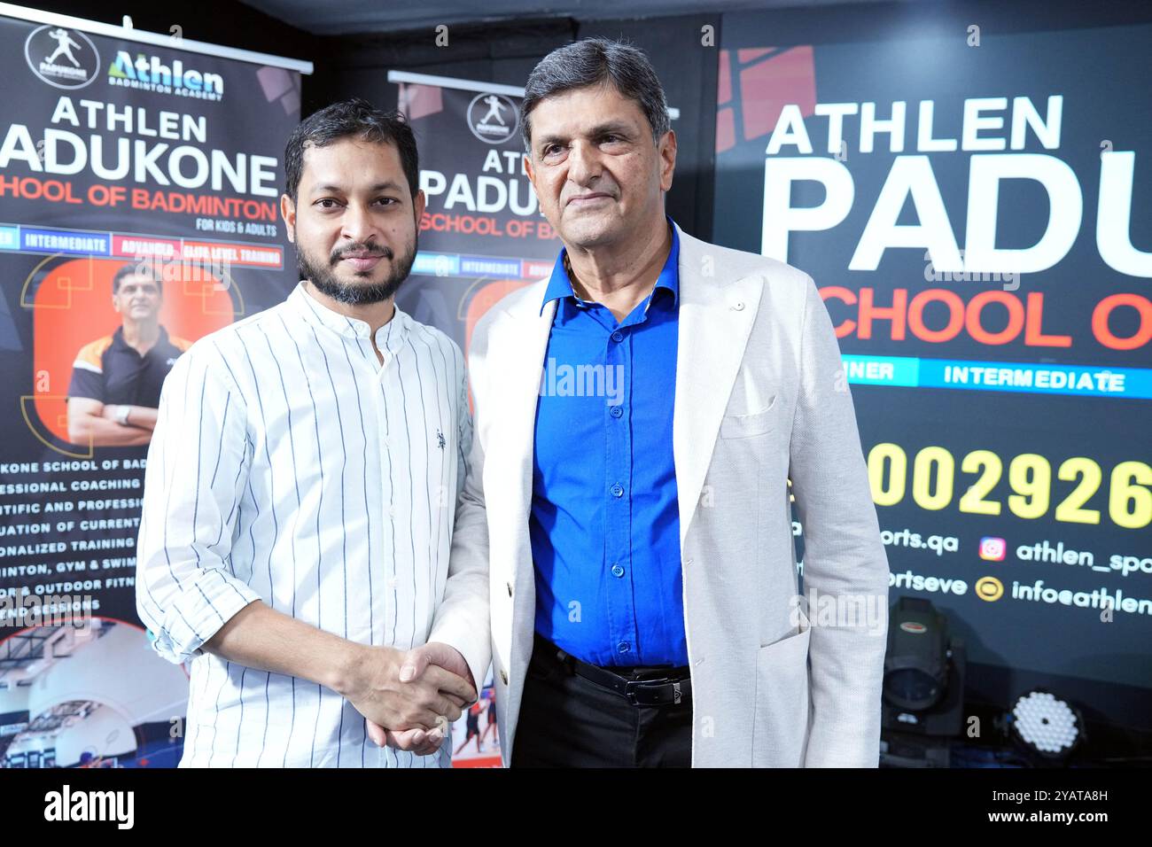 Indian badminton legend Prakash Padukone in Qatar during the Padukone ...