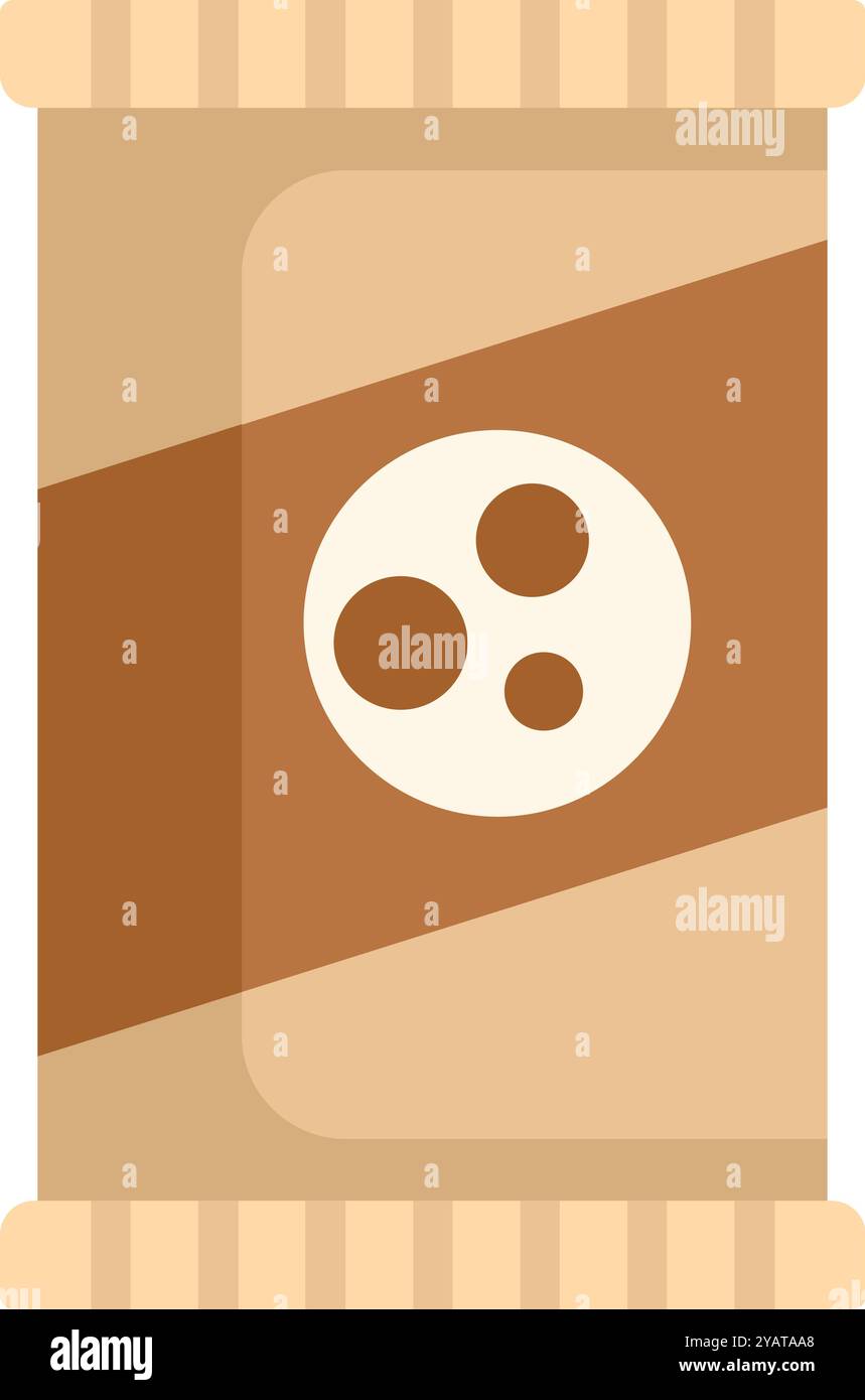 Brown paper packaging tube with branding mockup design, perfect for ...