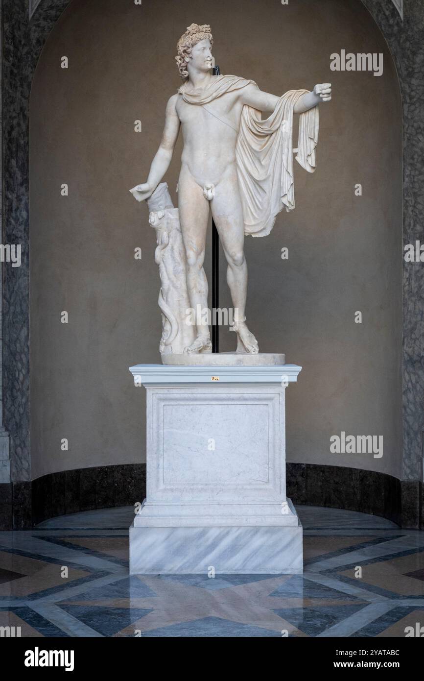 Vatican City, Vatican. 15th Oct, 2024. The marble statue of "Apollo del ...