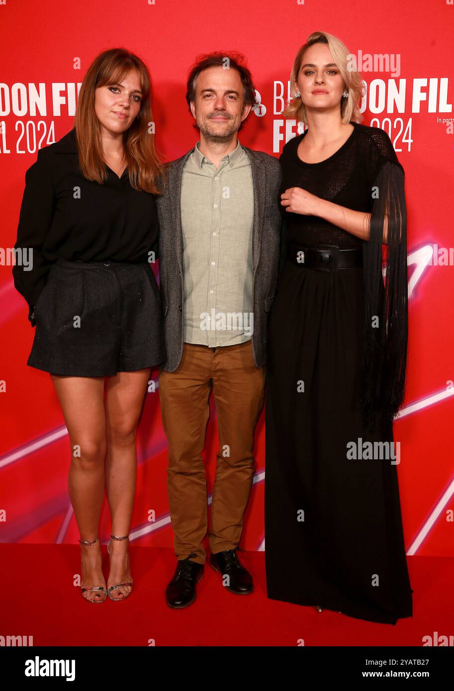 London, UK. 15th Oct, 2024. Sanda Codreanu, Pierre Guyard and Noémie ...