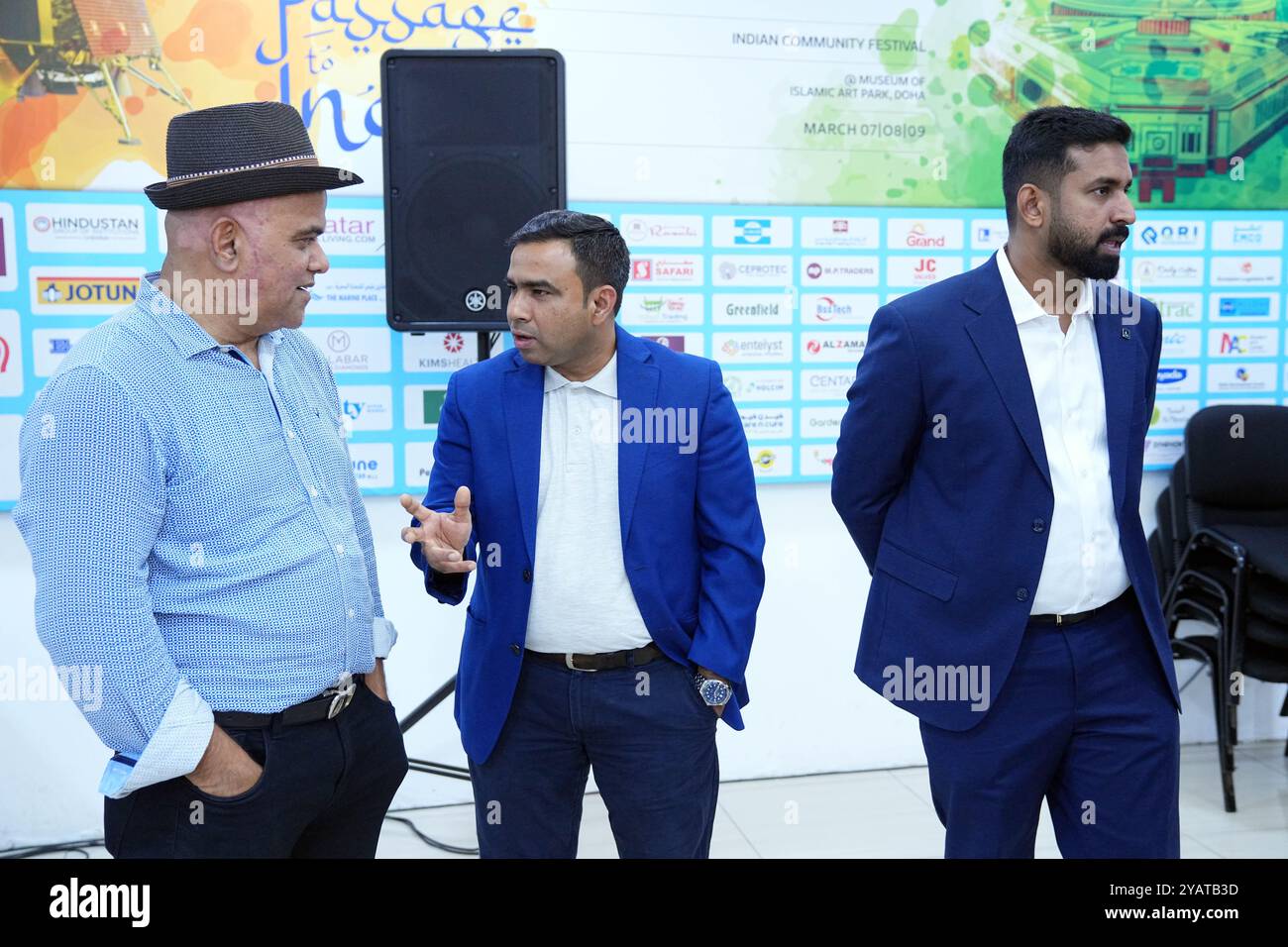Guests at the Indian badminton legend Prakash Padukone in Qatar meet ...