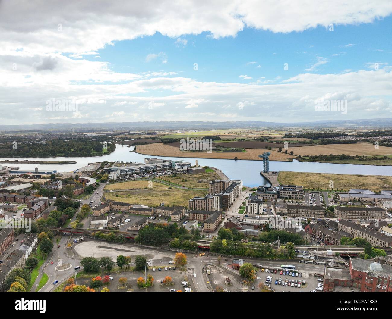 Aerial view of clydebank hi-res stock photography and images - Alamy