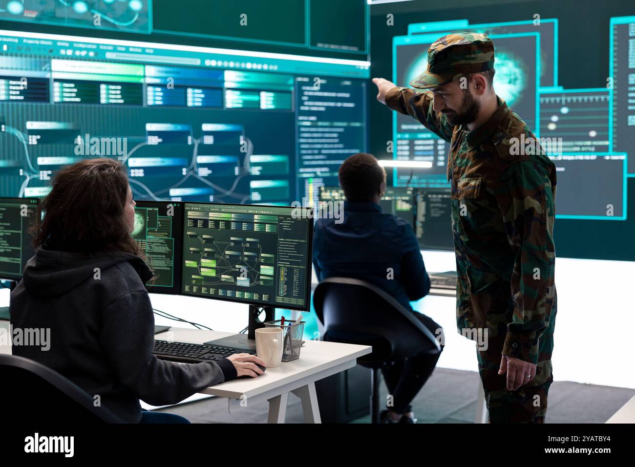 Military communication strategies hi-res stock photography and images ...