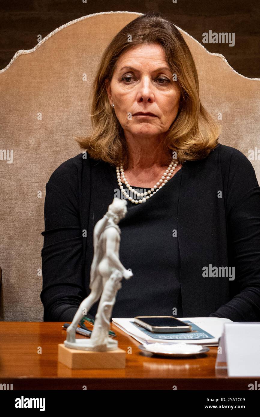 Barbara Jatta, Director of the Vatican Museums, during the press ...