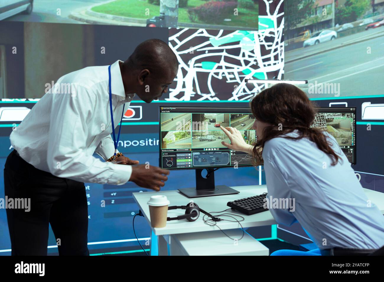 Cctv footage room street hi-res stock photography and images - Alamy