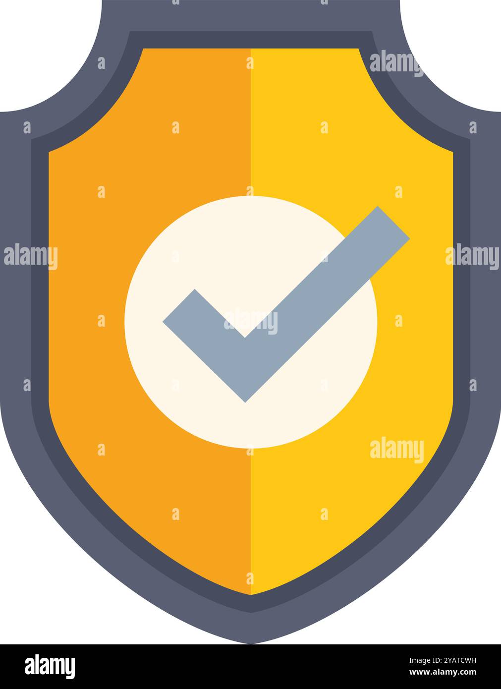 Shield Displaying A Check Mark Icon Symbolizing Cybersecurity And Data