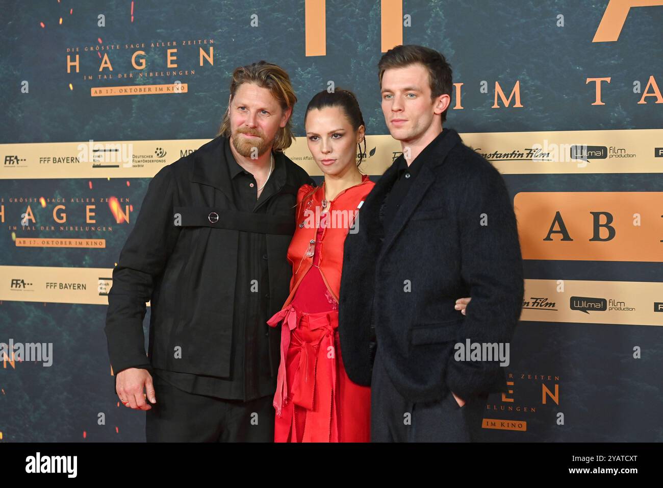from left: Gijs NABER (actor), Lilja van der Zwaag (actress), Jannis ...