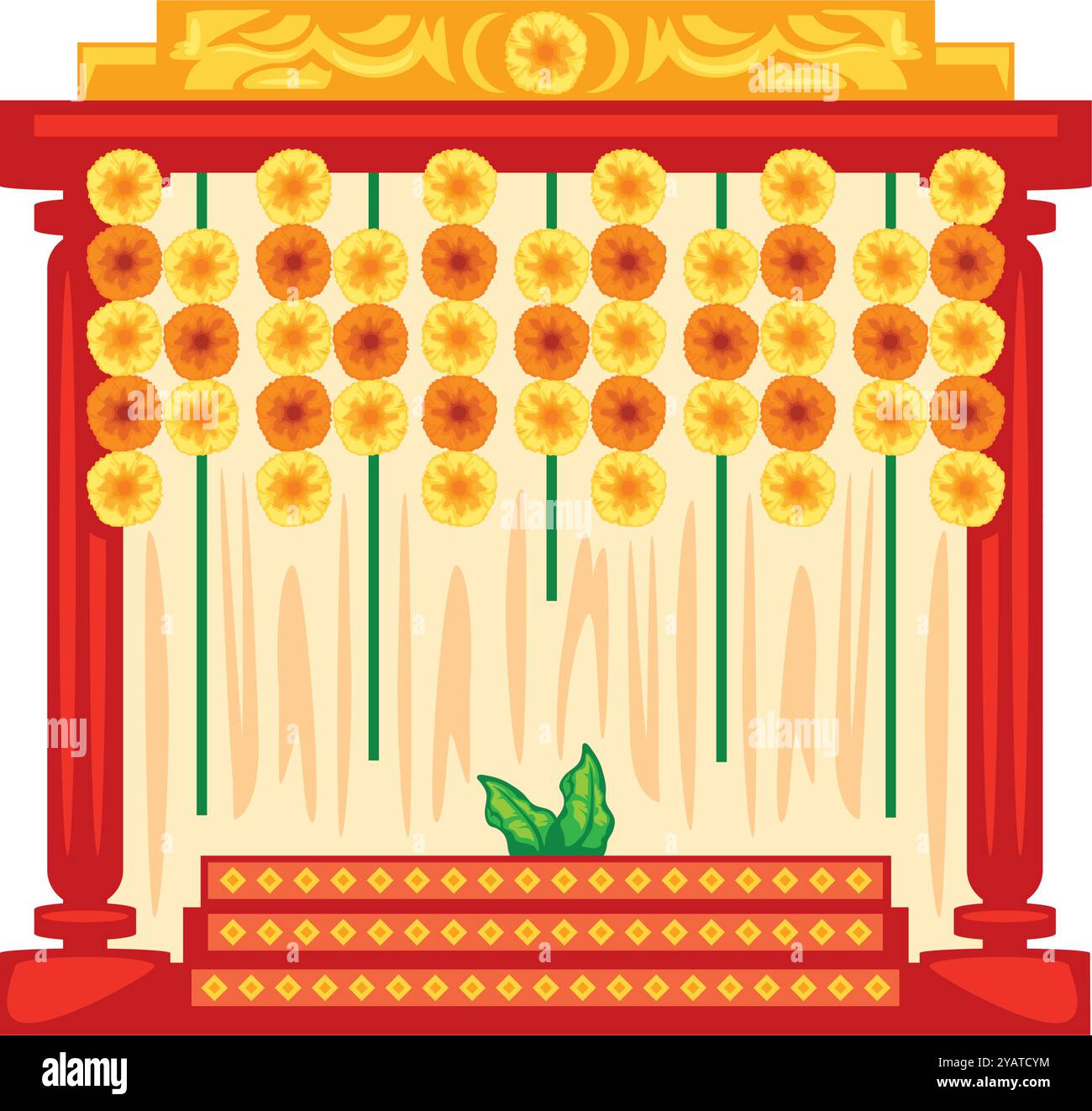 Mandap decoration Cut Out Stock Images & Pictures - Alamy