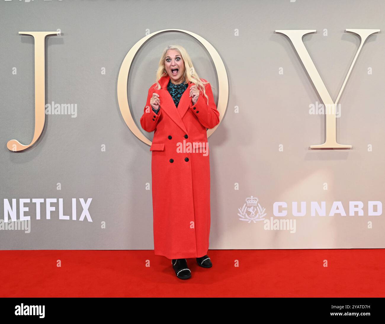 LONDON, UK. 15th Oct, 2024. Vanessa Feltz attends "Joy", Headline Gala ...